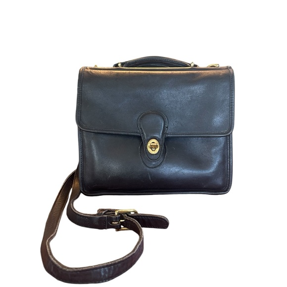 Coach | Bags | Coach Geniune 9927 Willis Black Leather Messenger ...